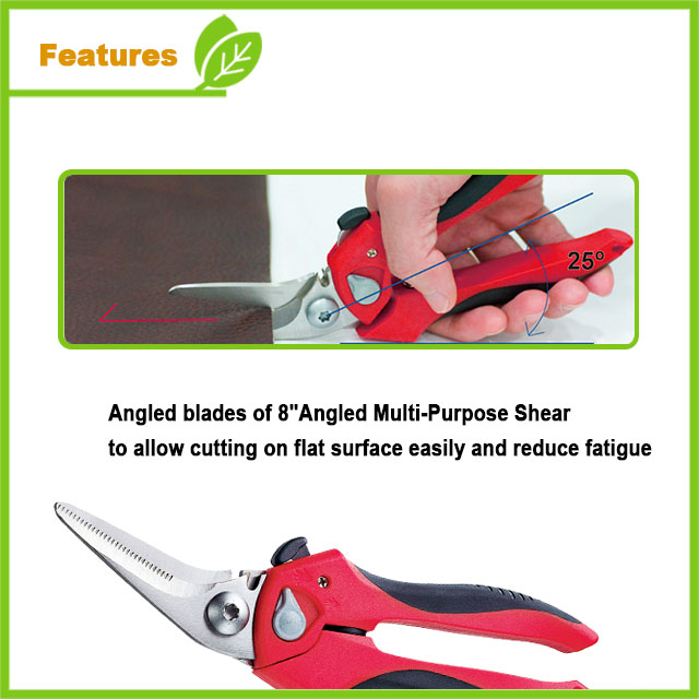 8” Angled Multi-Purpose Shears::Handy-Age Industrial Co., Ltd.